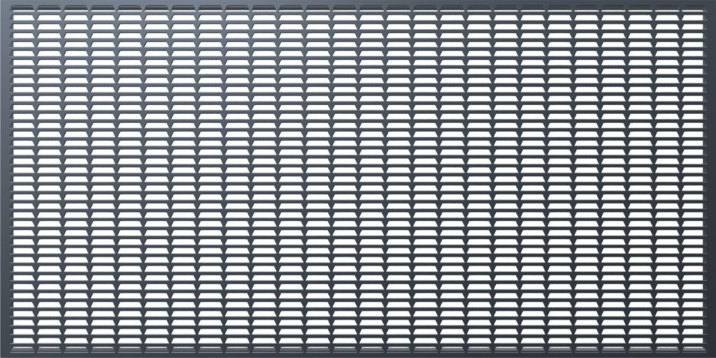 Tôle perforée en relief PERSIENNE | Dampere